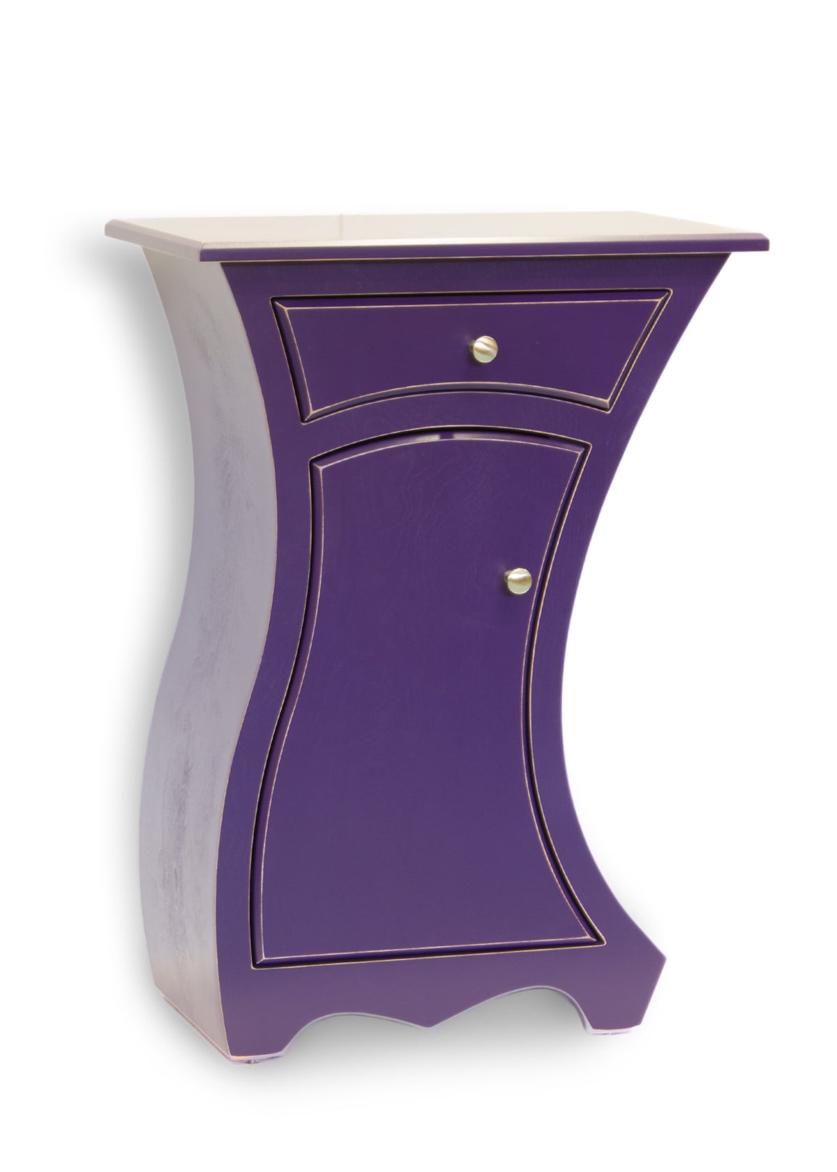 The Spark Table - Curved End Table or Night Stand - dust furniture*