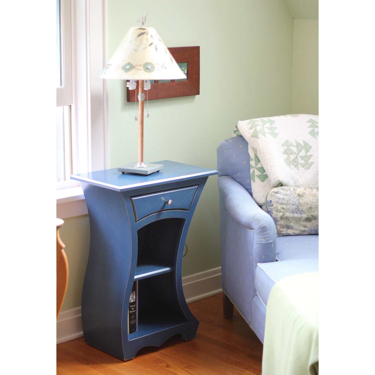 The Spark Table - Curved End Table or Night Stand - dust furniture*